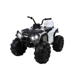 Actionbikes Motors Kinderquad Bumper, Kinder-Elektroauto mit Fernbedienung, 70 Watt, Stoßdämpfer, Bremsautomatik, LED (Weiß)