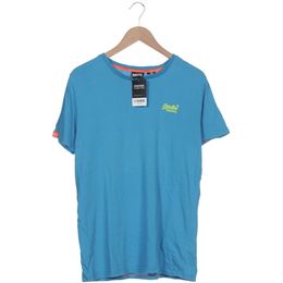 Superdry Herren T-Shirt, blau, Gr. 52