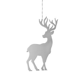Fink Dekohänger Anhänger JASPER - silberfarben - Edelstahl - H.30cm - outdoorgeeignet (1 St., 1 Stück), Weihnachtsdeko