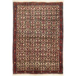Nain Trading Orientteppich Bidjar 89x72 Handgeknüpfter Orientteppich / Perserteppich, rechteckig, Höhe: 15 mm, braun|rot