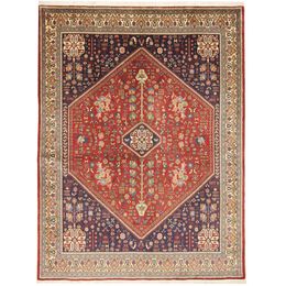 Nain Trading Orientteppich Abadeh 151x206 Handgeknüpfter Orientteppich / Perserteppich, rechteckig, Höhe: 8 mm, rot