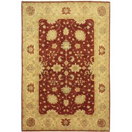 Nain Trading Orientteppich Ziegler Farahan 206x279 Handgeknüpfter Orientteppich, rechteckig, Höhe: 6 mm, beige|rot
