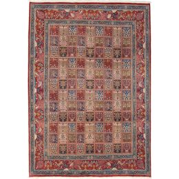 Nain Trading Orientteppich Moud Garden 198x288 Handgeknüpfter Orientteppich / Perserteppich, rechteckig, Höhe: 12 mm, rot