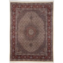 Nain Trading Orientteppich Moud 249x332 Handgeknüpfter Orientteppich / Perserteppich, rechteckig, Höhe: 12 mm, braun|grau