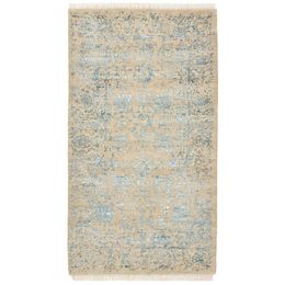 Nain Trading Designteppich Sadraa 76x137 Handgeknüpfter Moderner Orientteppich / Designteppich, rechteckig, Höhe: 12 mm, beige