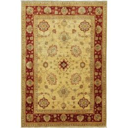 Nain Trading Orientteppich Ziegler Farahan 172x223 Handgeknüpfter Orientteppich, rechteckig, Höhe: 6 mm, beige|rot