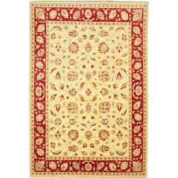 Nain Trading Orientteppich Ziegler Farahan 177x234 Handgeknüpfter Orientteppich, rechteckig, Höhe: 6 mm, beige|rot