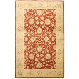 Nain Trading Orientteppich Ziegler Farahan 361x572 Handgeknüpfter Orientteppich, rechteckig, Höhe: 6 mm, beige|rot