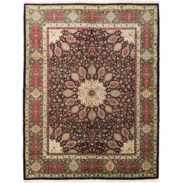 Nain Trading Orientteppich Täbriz 50Raj 304x393 Handgeknüpfter Orientteppich / Perserteppich, rechteckig, Höhe: 7 mm, braun