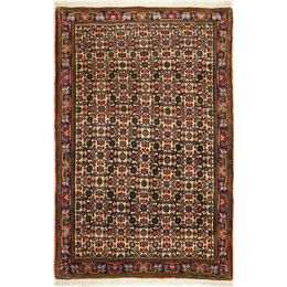 Nain Trading Orientteppich Bidjar 79x126 Handgeknüpfter Orientteppich / Perserteppich, rechteckig, Höhe: 15 mm, braun