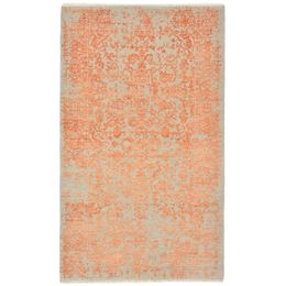 Nain Trading Designteppich Sadraa 95x157 Handgeknüpfter Moderner Orientteppich / Designteppich, rechteckig, Höhe: 12 mm, beige|rot