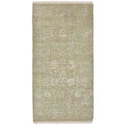 Nain Trading Designteppich Sadraa 74x139 Handgeknüpfter Moderner Orientteppich / Designteppich, rechteckig, Höhe: 12 mm, beige