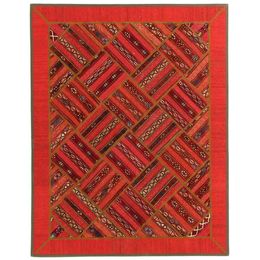 Nain Trading Orientteppich Nimbaft 155x196 Handgeknüpfter Orientteppich / Perserteppich, rechteckig, Höhe: 8 mm, rot