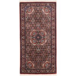 Nain Trading Orientteppich Bidjar Aroosbaft 69x138 Handgeknüpfter Orientteppich / Perserteppich, rechteckig, Höhe: 15 mm, braun|rot