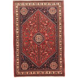 Nain Trading Orientteppich Abadeh 102x156 Handgeknüpfter Orientteppich / Perserteppich, rechteckig, Höhe: 8 mm, rot