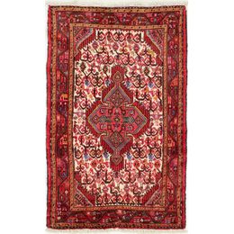 Nain Trading Orientteppich Khamseh 78x124 Handgeknüpfter Orientteppich / Perserteppich, rechteckig, Höhe: 10 mm, rot