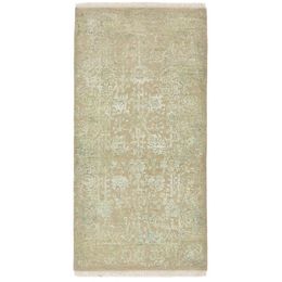 Nain Trading Designteppich Sadraa 69x141 Handgeknüpfter Moderner Orientteppich / Designteppich, rechteckig, Höhe: 12 mm, beige