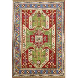 Nain Trading Orientteppich Kazak 204x298 Handgeknüpfter Orientteppich, rechteckig, Höhe: 5 mm, rot