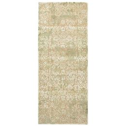 Nain Trading Designteppich Sadraa 77x195 Handgeknüpfter Moderner Orientteppich / Designteppich, rechteckig, Höhe: 12 mm, beige
