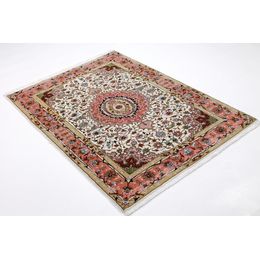 Nain Trading Orientteppich Täbriz 50Raj 102x149 Handgeknüpfter Orientteppich / Perserteppich, rechteckig, Höhe: 7 mm, beige