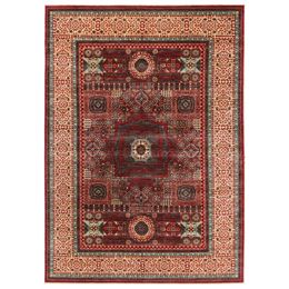 Nain Trading Orientteppich Mamluk 215x297 Handgeknüpfter Orientteppich, rechteckig, Höhe: 6 mm, braun|rot