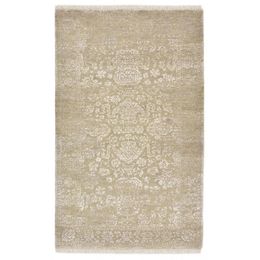 Nain Trading Designteppich Sadraa 94x155 Handgeknüpfter Moderner Orientteppich / Designteppich, rechteckig, Höhe: 12 mm, beige