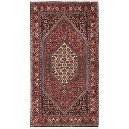 Nain Trading Orientteppich Bidjar Aroosbaft 62x119 Handgeknüpfter Orientteppich / Perserteppich, rechteckig, Höhe: 15 mm, braun|rot