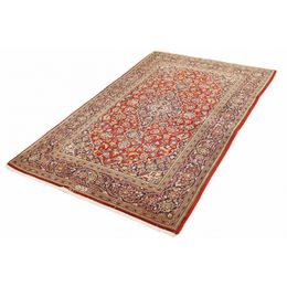Nain Trading Orientteppich Keshan 140x219 Handgeknüpfter Orientteppich / Perserteppich, rechteckig, Höhe: 12 mm, rot
