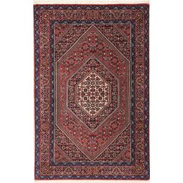 Nain Trading Orientteppich Bidjar Aroosbaft 69x106 Handgeknüpfter Orientteppich / Perserteppich, rechteckig, Höhe: 15 mm, braun|rot