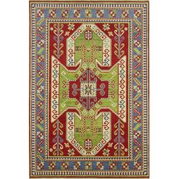 Nain Trading Orientteppich Kazak 202x298 Handgeknüpfter Orientteppich, rechteckig, Höhe: 5 mm, rot