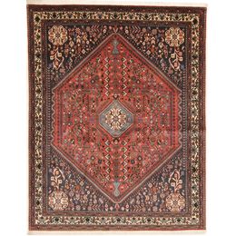 Nain Trading Orientteppich Abadeh 157x202 Handgeknüpfter Orientteppich / Perserteppich, rechteckig, Höhe: 8 mm, braun|rot