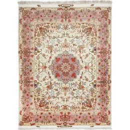 Nain Trading Orientteppich Täbriz 60Raj 149x206 Handgeknüpfter Orientteppich / Perserteppich, rechteckig, Höhe: 6 mm, beige