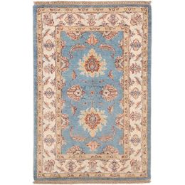 Nain Trading Orientteppich Ziegler Farahan 81x122 Handgeknüpfter Orientteppich, rechteckig, Höhe: 6 mm, beige
