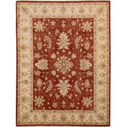 Nain Trading Orientteppich Ziegler Farahan 152x194 Handgeknüpfter Orientteppich, rechteckig, Höhe: 6 mm, beige|rot