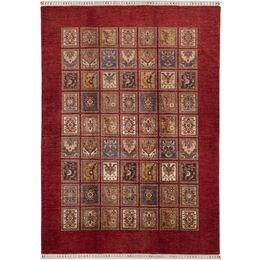 Nain Trading Orientteppich Arijana Bakhtiari 175x236 Handgeknüpfter Orientteppich, rechteckig, Höhe: 5 mm, braun|rot