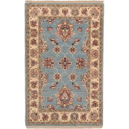 Nain Trading Orientteppich Ziegler Farahan 79x126 Handgeknüpfter Orientteppich, rechteckig, Höhe: 6 mm, beige