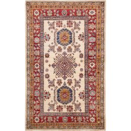 Nain Trading Orientteppich Super Kazak 100x156 Handgeknüpfter Orientteppich, rechteckig, Höhe: 5 mm, rot