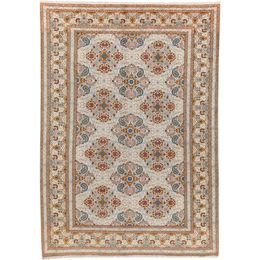 Nain Trading Orientteppich Keshan 271x377 Handgeknüpfter Orientteppich / Perserteppich, rechteckig, Höhe: 12 mm, beige|braun