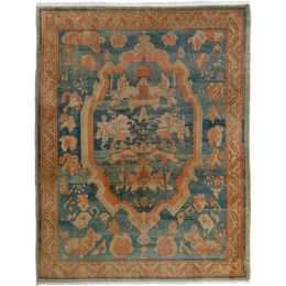 Nain Trading Orientteppich Turkei 274x351 Handgeknüpfter Orientteppich, rechteckig, Höhe: 5 mm, braun