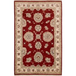 Nain Trading Orientteppich Ziegler Farahan 126x194 Handgeknüpfter Orientteppich, rechteckig, Höhe: 6 mm, rot