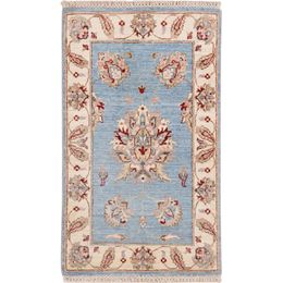 Nain Trading Orientteppich Ziegler Farahan 60x103 Handgeknüpfter Orientteppich, rechteckig, Höhe: 6 mm, beige