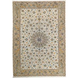 Nain Trading Orientteppich Keshan 273x388 Handgeknüpfter Orientteppich / Perserteppich, rechteckig, Höhe: 12 mm, beige