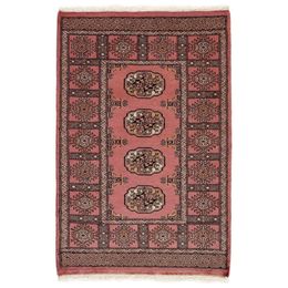 Nain Trading Orientteppich Pakistan Buchara 3ply 78x118 Handgeknüpfter Orientteppich, rechteckig, Höhe: 8 mm, braun|rot