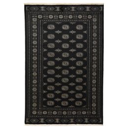 Nain Trading Orientteppich Pakistan Buchara 3ply 198x305 Handgeknüpfter Orientteppich, rechteckig, Höhe: 8 mm, schwarz