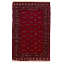 Nain Trading Orientteppich Pakistan Buchara 3ply 134x207 Handgeknüpfter Orientteppich, rechteckig, Höhe: 8 mm, rot