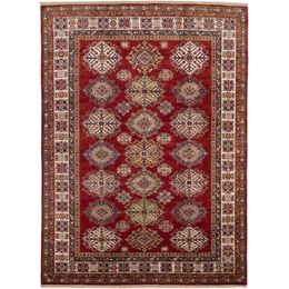 Nain Trading Orientteppich Super Kazak 175x237 Handgeknüpfter Orientteppich, rechteckig, Höhe: 5 mm, braun|rot
