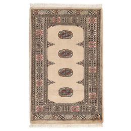 Nain Trading Orientteppich Pakistan Buchara 3ply 79x124 Handgeknüpfter Orientteppich, rechteckig, Höhe: 8 mm, beige