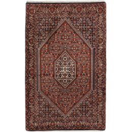 Nain Trading Orientteppich Bidjar Zanjan 92x142 Handgeknüpfter Orientteppich / Perserteppich, rechteckig, Höhe: 12 mm, braun|rot