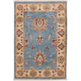 Nain Trading Orientteppich Ziegler Farahan 63x95 Handgeknüpfter Orientteppich, rechteckig, Höhe: 6 mm, beige