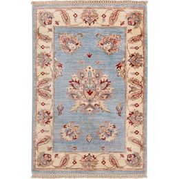 Nain Trading Orientteppich Ziegler Farahan 64x93 Handgeknüpfter Orientteppich, rechteckig, Höhe: 6 mm, beige